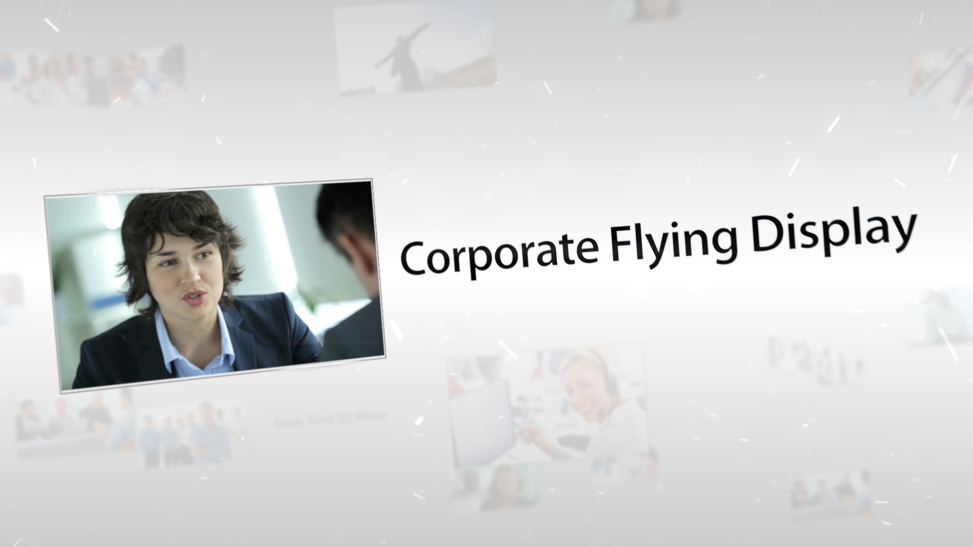 Corporate Flying Display - Apple Motion 5 Template