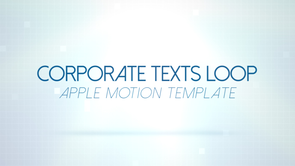 Corporate Text Loop - Apple Motion 5 Template