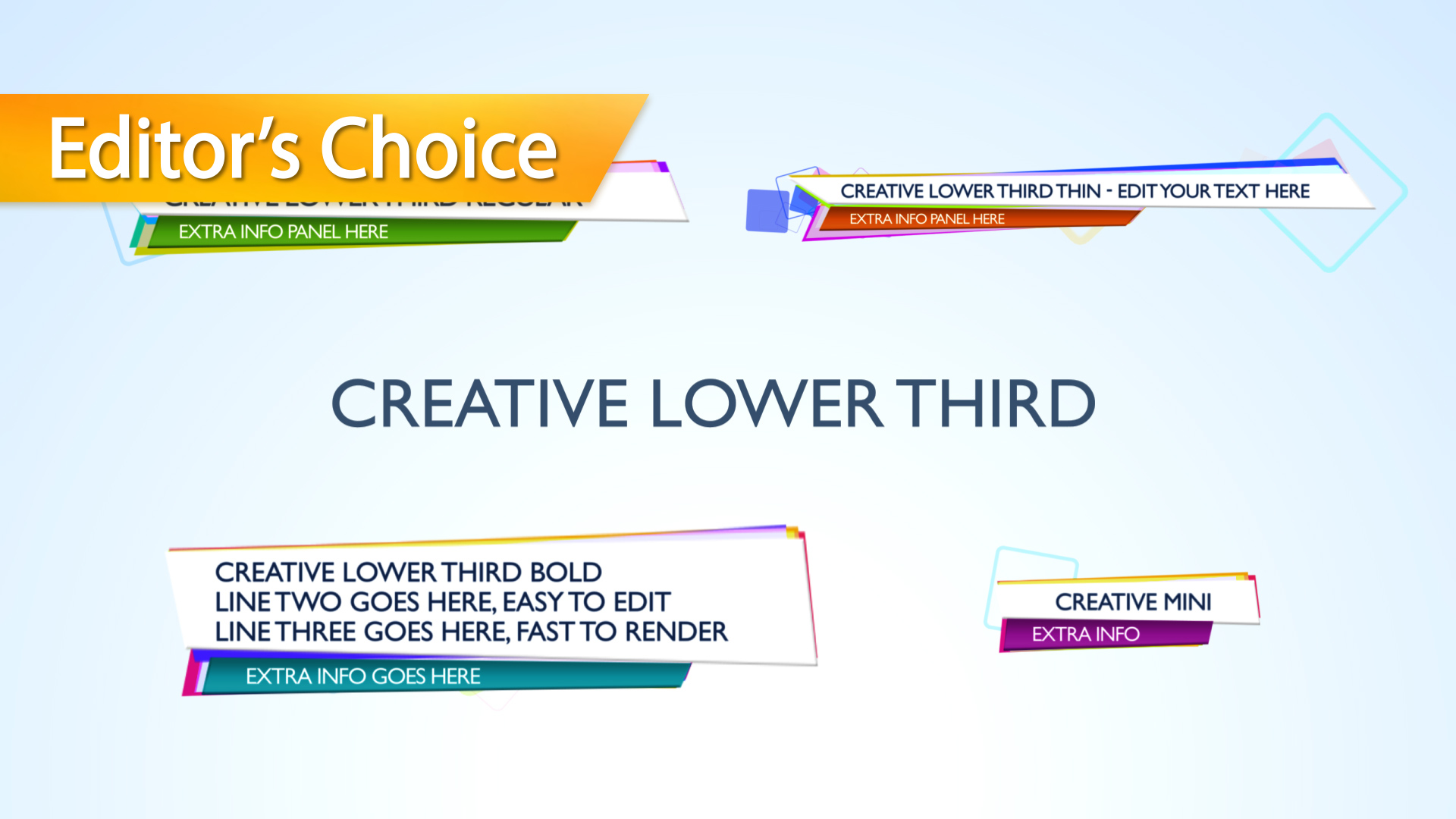 Creative Lower Third Apple Motion 5 Template