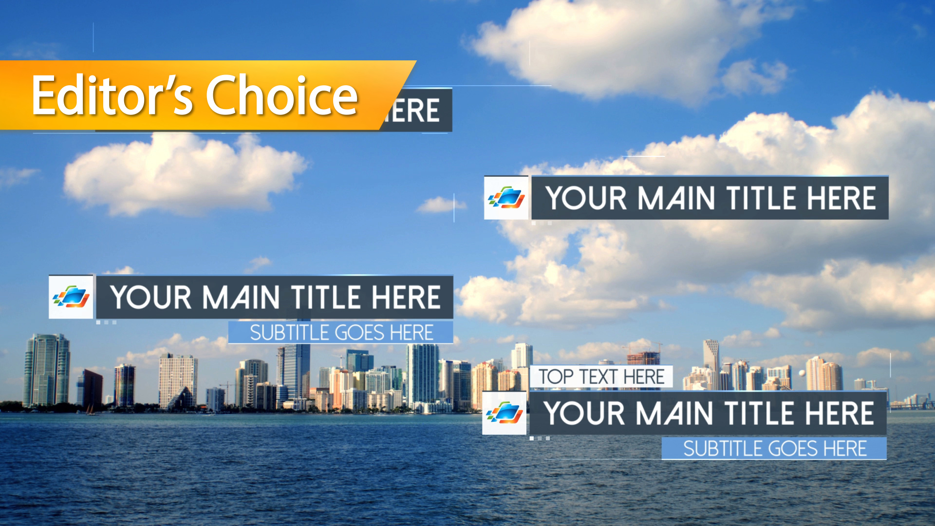 Flat Lower Thirds - Apple Motion 5 Template