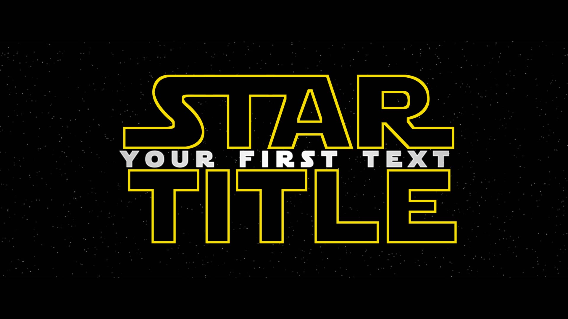 Star Title - Apple Motion 5 Template