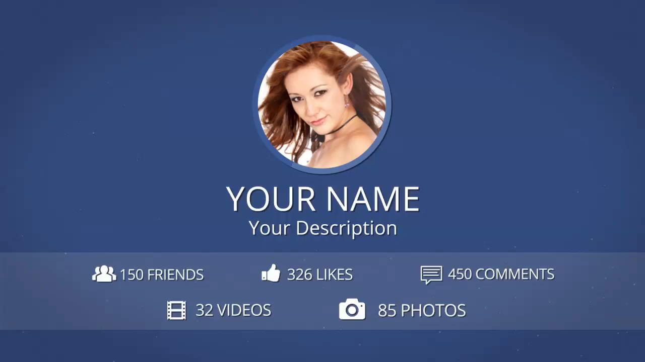 Facebook Profile Intro - Apple Motion 5 Template