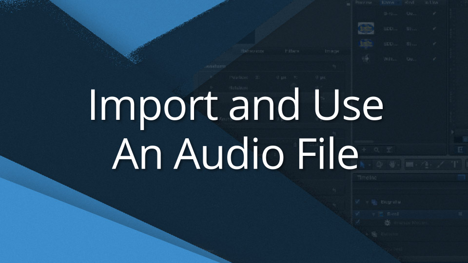 Work with audio files in Apple Motion 5 - Video Tutorial