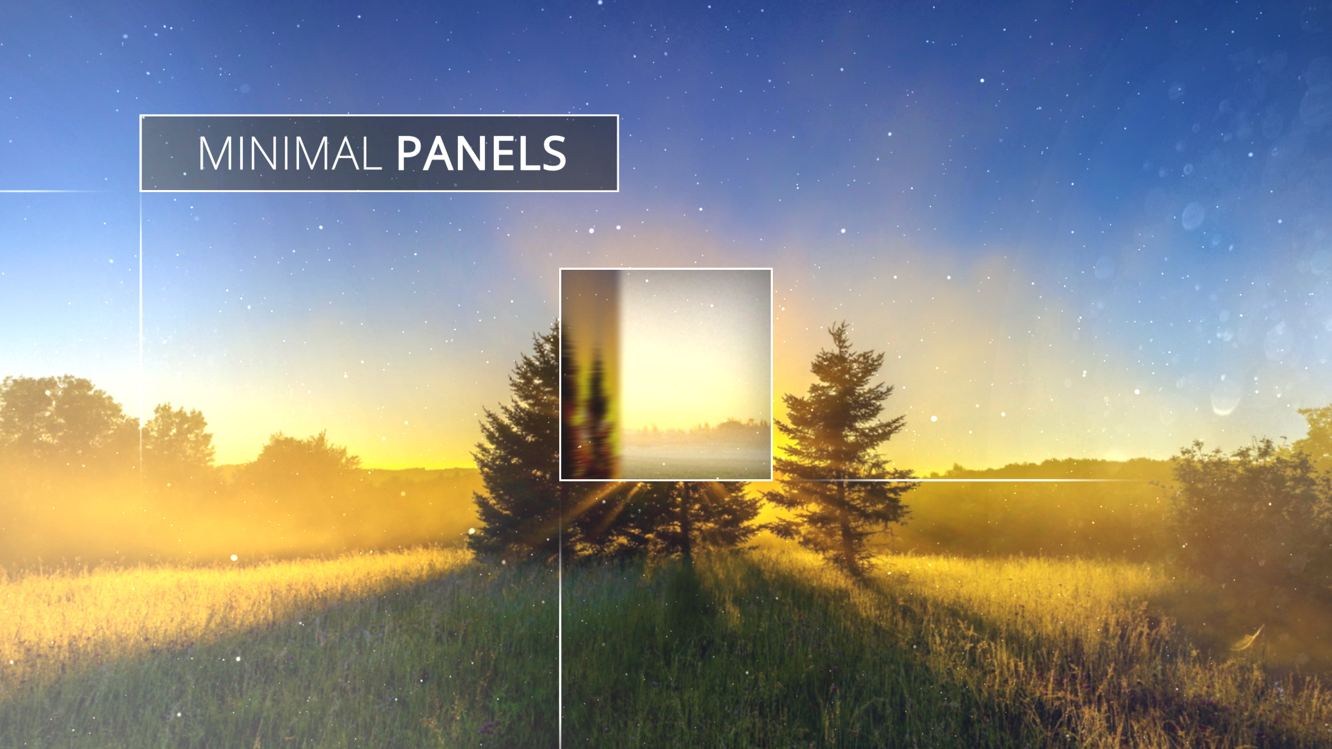 Minimal Panels Slideshow - Apple Motion 5 Template