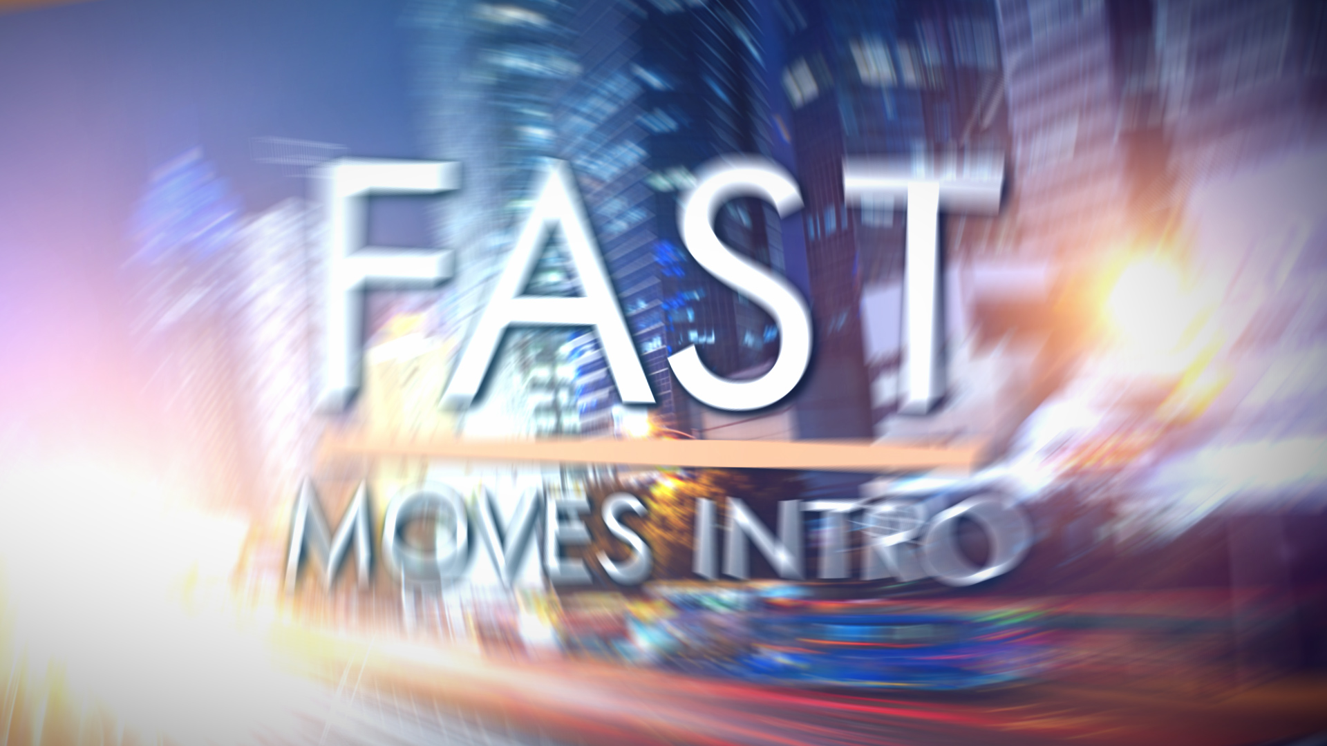 Fast Moves Intro - Apple Motion 5 Template