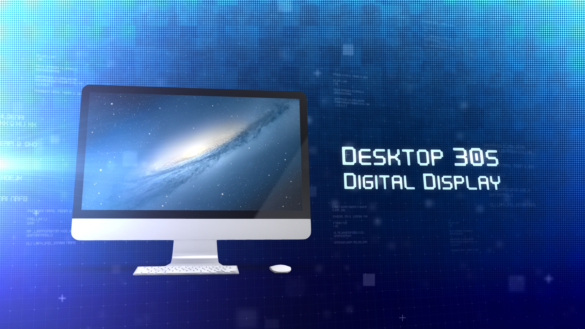 Desktop 30s Digital Display - Apple Motion 5 Template