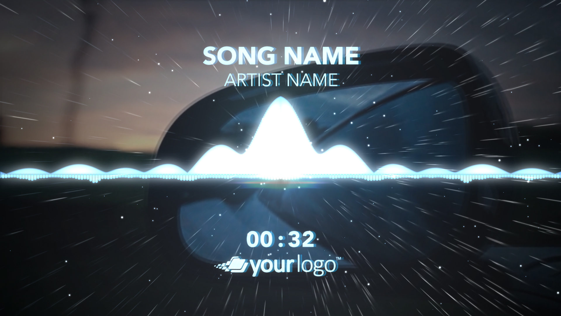 Music Visualizer 01 - Apple Motion 5 Template